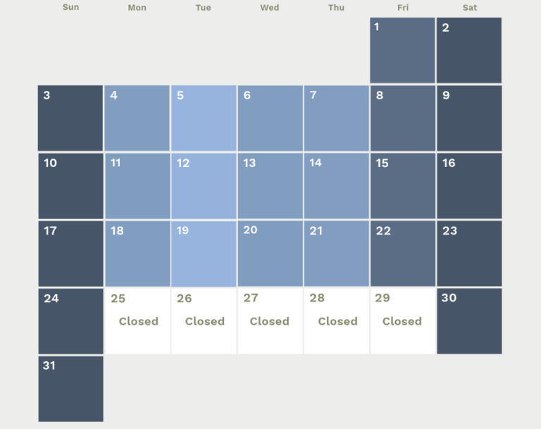Open Swim Calendar - Carrigan Farms